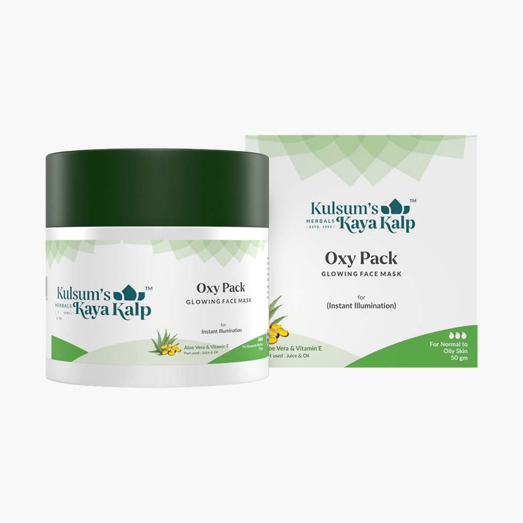 Buy Herbal Oxy Face Pack 50gm | Kulsum's Kaya Kalp